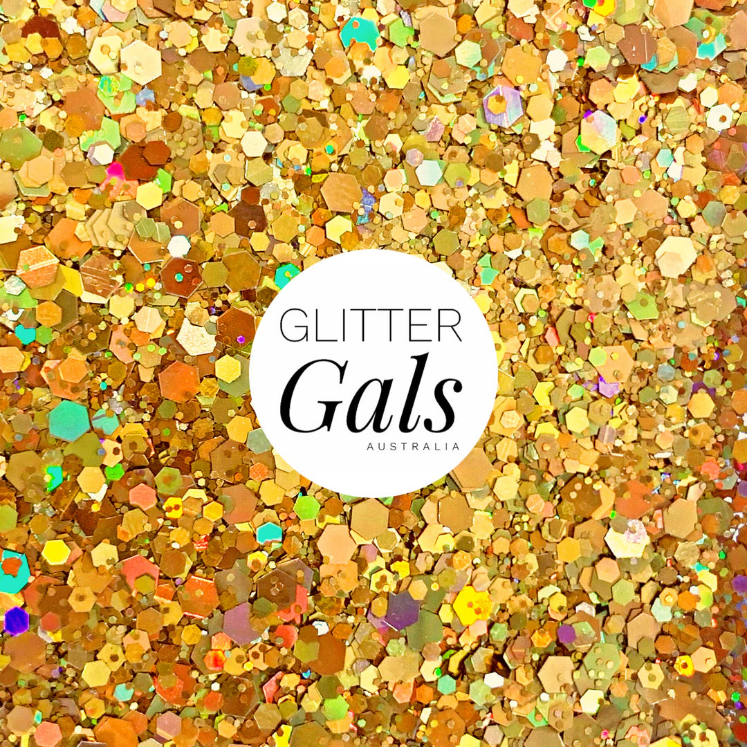 Holo Gold Chunky Mix – Hello Gorgeous Nail Supplies